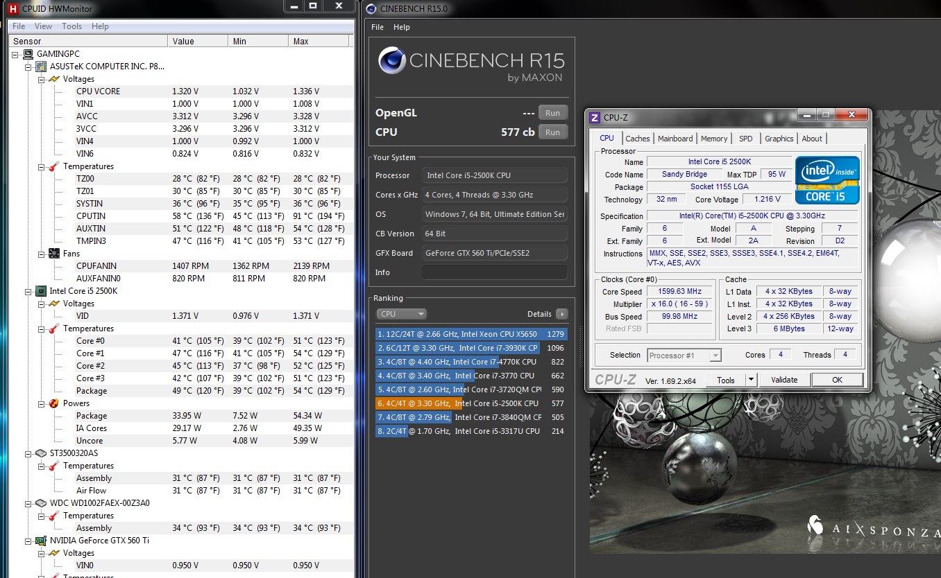 Ranking Cinebench - GEEKNETIC